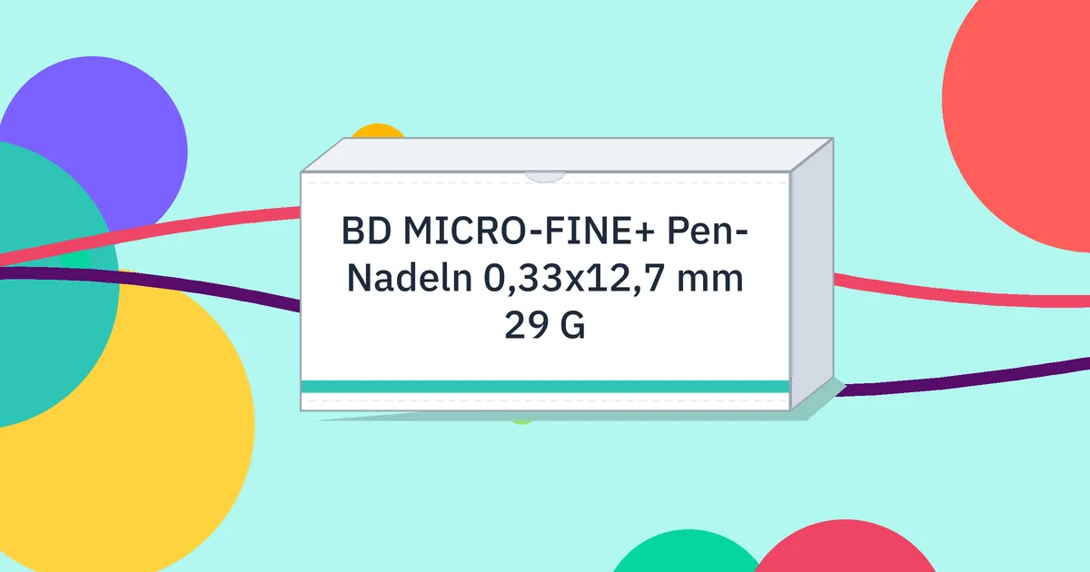 Symbolbild: Packung mit der Aufschrift BD MICRO-FINE+ Pen-Nadeln 0,33x12,7 mm 29 G (PZN 06941910) – Verfügbarkeit und Bezug in Apotheken in Frankfurt am Main