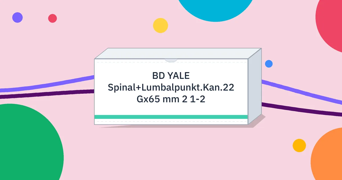 Symbolbild: Packung mit der Aufschrift BD YALE Spinal+Lumbalpunkt.Kan.22 Gx65 mm 2 1-2 (PZN 07545889) – Verfügbarkeit und Bezug in Apotheken in Frankfurt am Main
