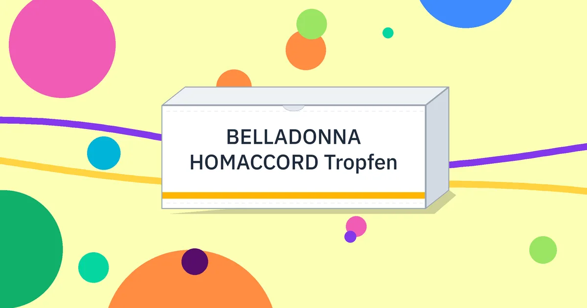 Symbolbild: Packung mit der Aufschrift BELLADONNA HOMACCORD Tropfen (PZN 00113520) – Verfügbarkeit und Bezug in Apotheken in Frankfurt am Main