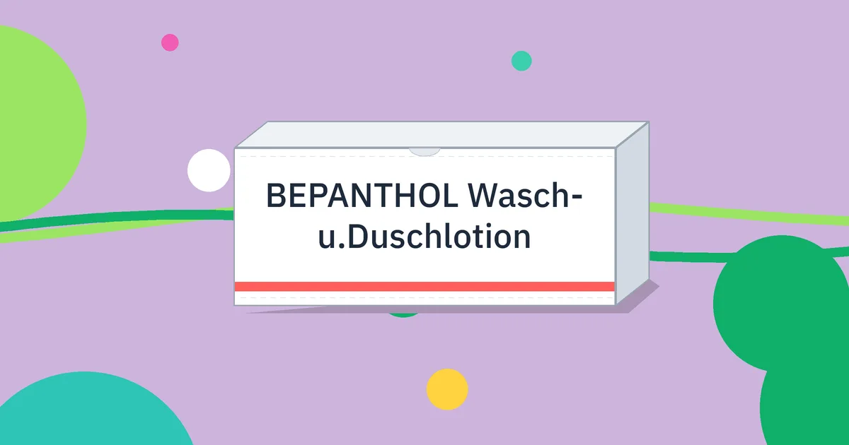 Symbolbild: Packung mit der Aufschrift BEPANTHOL Wasch-u.Duschlotion (PZN 06705032) – Verfügbarkeit und Bezug in Apotheken in Frankfurt am Main
