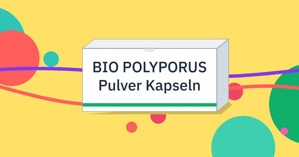 Symbolbild: Packung mit der Aufschrift BIO POLYPORUS Pulver Kapseln (PZN 17628576) – Verfügbarkeit und Bezug in Apotheken in Frankfurt am Main
