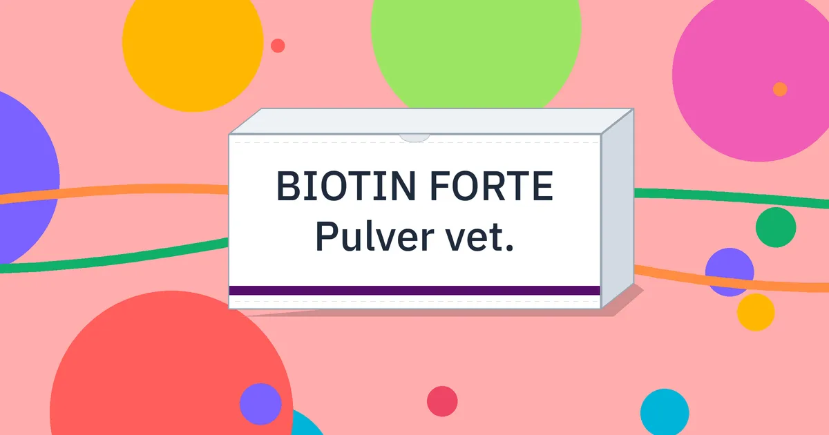 Symbolbild: Packung mit der Aufschrift BIOTIN FORTE Pulver vet. (PZN 03266810) – Verfügbarkeit und Bezug in Apotheken in Frankfurt am Main