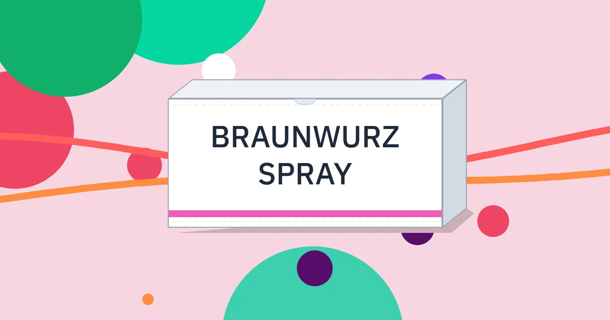 Symbolbild: Packung mit der Aufschrift BRAUNWURZ SPRAY (PZN 14310856) – Verfügbarkeit und Bezug in Apotheken in Frankfurt am Main