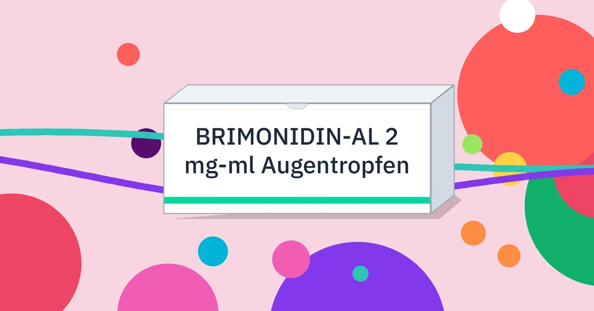 Symbolbild: Packung mit der Aufschrift BRIMONIDIN-AL 2 mg-ml Augentropfen (PZN 01817341) – Verfügbarkeit und Bezug in Apotheken in Frankfurt am Main