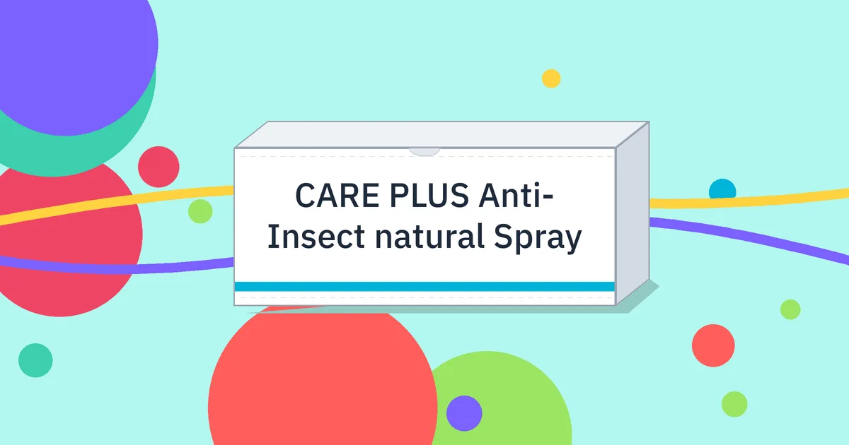 Symbolbild: Packung mit der Aufschrift CARE PLUS Anti-Insect natural Spray (PZN 12731281) – Verfügbarkeit und Bezug in Apotheken in Frankfurt am Main