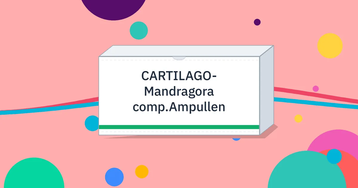 Symbolbild: Packung mit der Aufschrift CARTILAGO-Mandragora comp.Ampullen (PZN 01751139) – Verfügbarkeit und Bezug in Apotheken in Frankfurt am Main