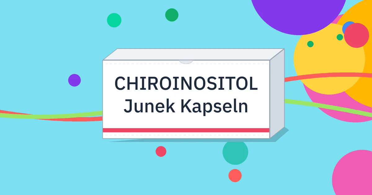 Symbolbild: Packung mit der Aufschrift CHIROINOSITOL Junek Kapseln (PZN 20126559) – Verfügbarkeit und Bezug in Apotheken in Frankfurt am Main