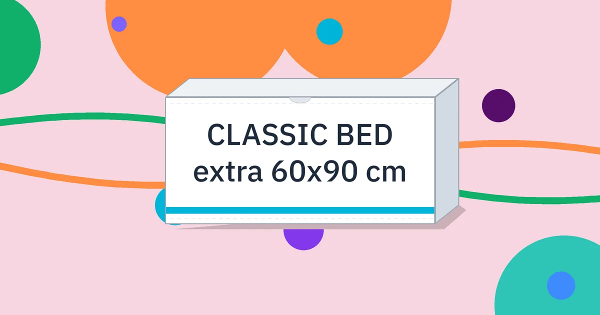 Symbolbild: Packung mit der Aufschrift CLASSIC BED extra 60x90 cm (PZN 08835017) – Verfügbarkeit und Bezug in Apotheken in Frankfurt am Main