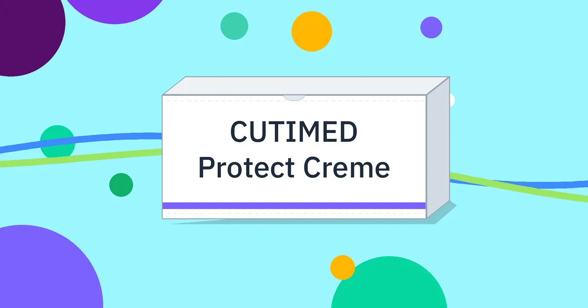 Symbolbild: Packung mit der Aufschrift CUTIMED Protect Creme (PZN 16828304) – Verfügbarkeit und Bezug in Apotheken in Frankfurt am Main