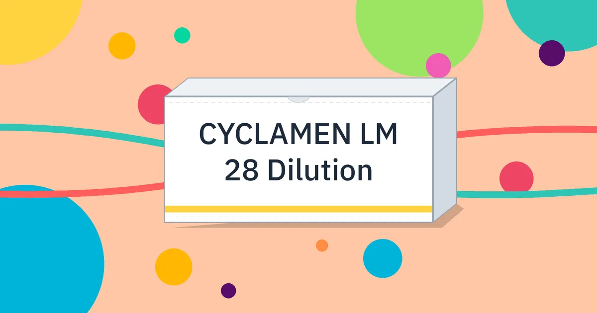 Symbolbild: Packung mit der Aufschrift CYCLAMEN LM 28 Dilution (PZN 12840573) – Verfügbarkeit und Bezug in Apotheken in Frankfurt am Main