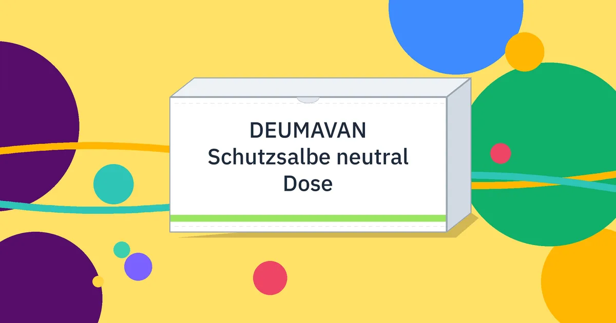 Symbolbild: Packung mit der Aufschrift DEUMAVAN Schutzsalbe neutral Dose (PZN 13831197) – Verfügbarkeit und Bezug in Apotheken in Frankfurt am Main