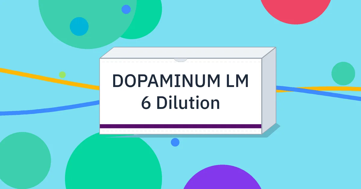 Symbolbild: Packung mit der Aufschrift DOPAMINUM LM 6 Dilution (PZN 12842595) – Verfügbarkeit und Bezug in Apotheken in Frankfurt am Main
