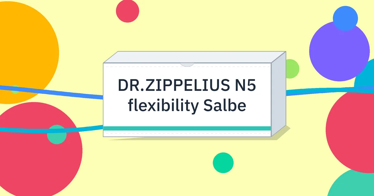 Symbolbild: Packung mit der Aufschrift DR.ZIPPELIUS N5 flexibility Salbe (PZN 09292300) – Verfügbarkeit und Bezug in Apotheken in Frankfurt am Main