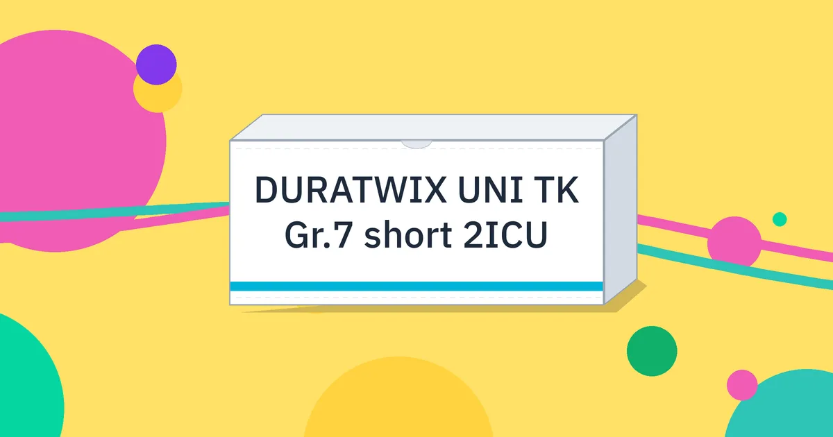 Symbolbild: Packung mit der Aufschrift DURATWIX UNI TK Gr.7 short 2ICU (PZN 19788108) – Verfügbarkeit und Bezug in Apotheken in Frankfurt am Main