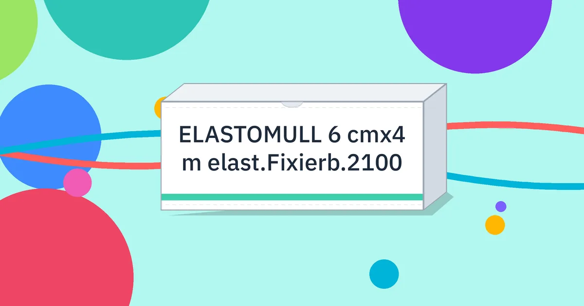 Symbolbild: Packung mit der Aufschrift ELASTOMULL 6 cmx4 m elast.Fixierb.2100 (PZN 20338907) – Verfügbarkeit und Bezug in Apotheken in Frankfurt am Main
