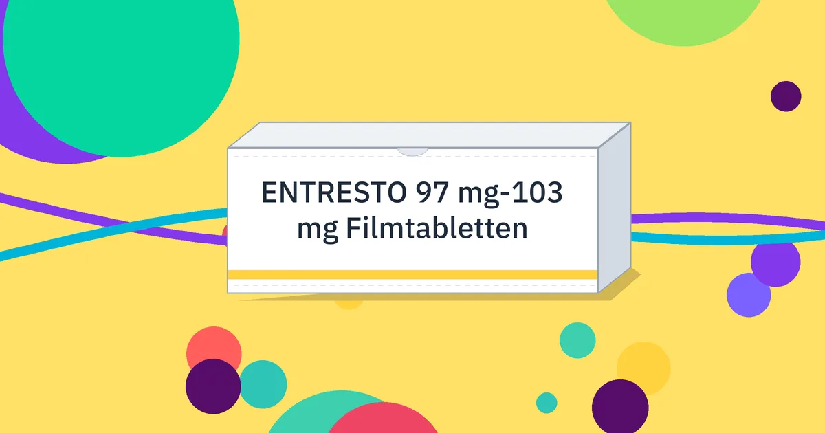 Symbolbild: Packung mit der Aufschrift ENTRESTO 97 mg-103 mg Filmtabletten (PZN 11536152) – Verfügbarkeit und Bezug in Apotheken in Frankfurt am Main