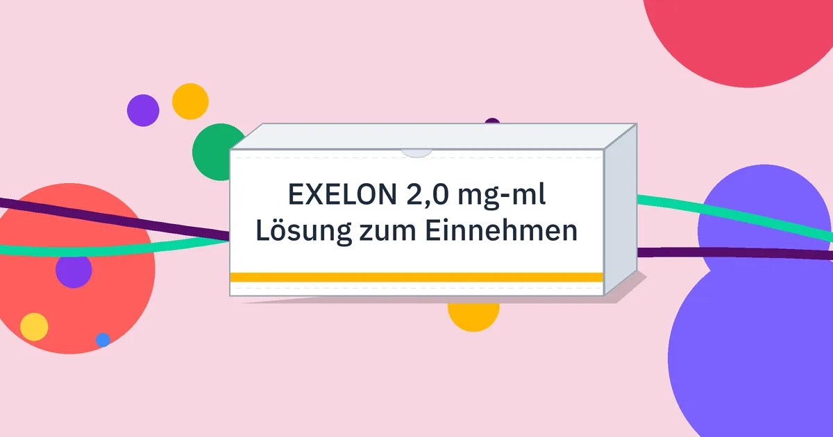 Symbolbild: Packung mit der Aufschrift EXELON 2,0 mg-ml Lösung zum Einnehmen (PZN 00449102) – Verfügbarkeit und Bezug in Apotheken in Frankfurt am Main