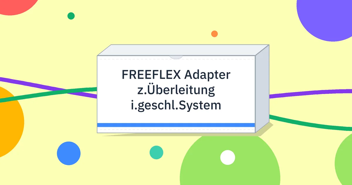 Symbolbild: Packung mit der Aufschrift FREEFLEX Adapter z.Überleitung i.geschl.System (PZN 06731006) – Verfügbarkeit und Bezug in Apotheken in Frankfurt am Main