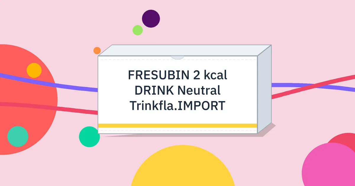 Symbolbild: Packung mit der Aufschrift FRESUBIN 2 kcal DRINK Neutral Trinkfla.IMPORT (PZN 19492359) – Verfügbarkeit und Bezug in Apotheken in Frankfurt am Main