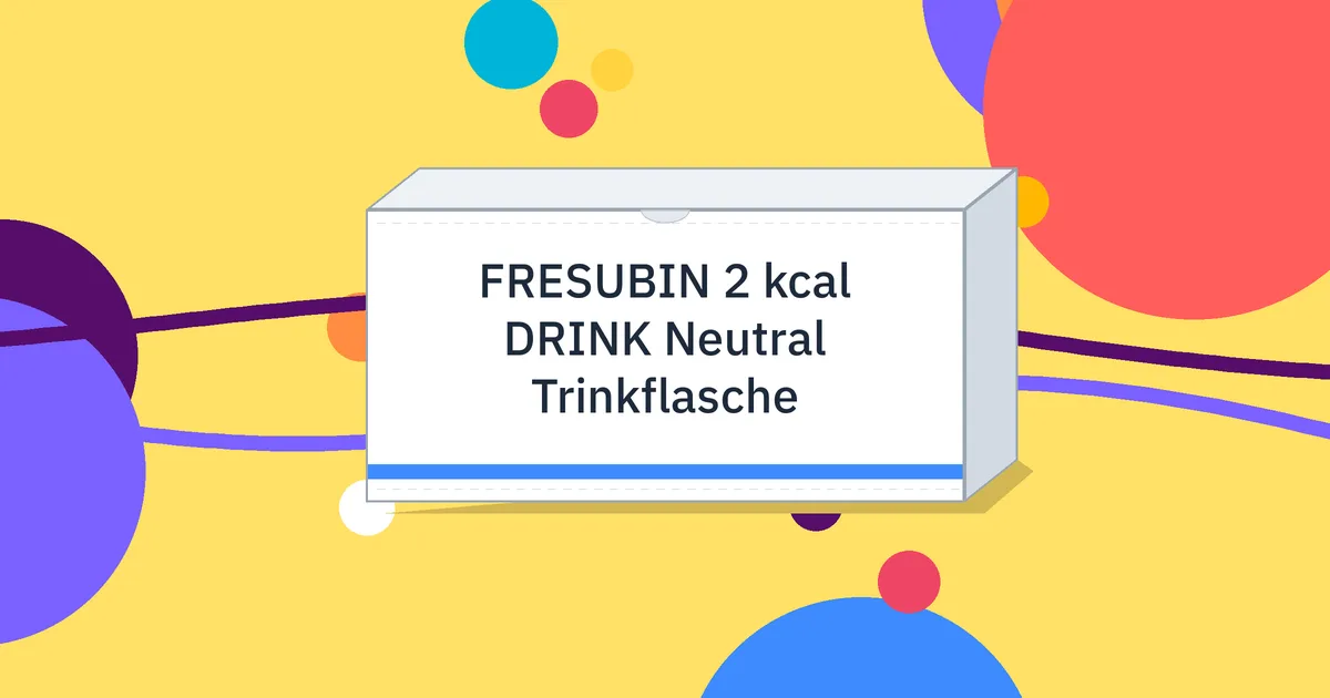 Symbolbild: Packung mit der Aufschrift FRESUBIN 2 kcal DRINK Neutral Trinkflasche (PZN 19750270) – Verfügbarkeit und Bezug in Apotheken in Frankfurt am Main