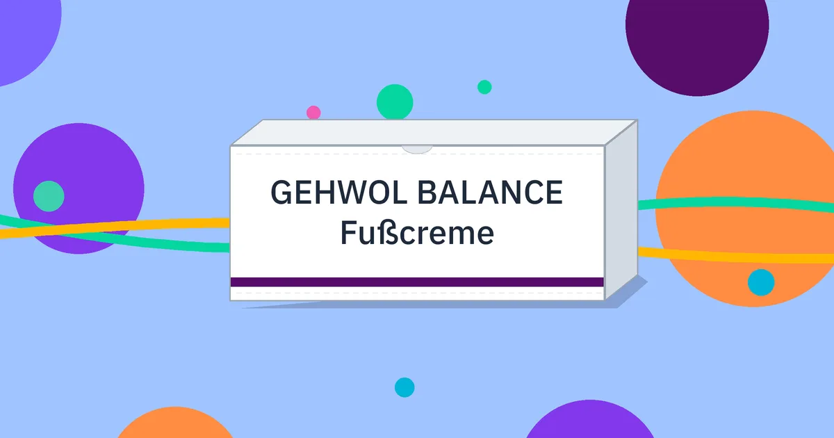 Symbolbild: Packung mit der Aufschrift GEHWOL BALANCE Fußcreme (PZN 16528068) – Verfügbarkeit und Bezug in Apotheken in Frankfurt am Main