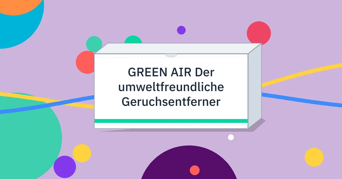 Symbolbild: Packung mit der Aufschrift GREEN AIR Der umweltfreundliche Geruchsentferner (PZN 12348576) – Verfügbarkeit und Bezug in Apotheken in Frankfurt am Main