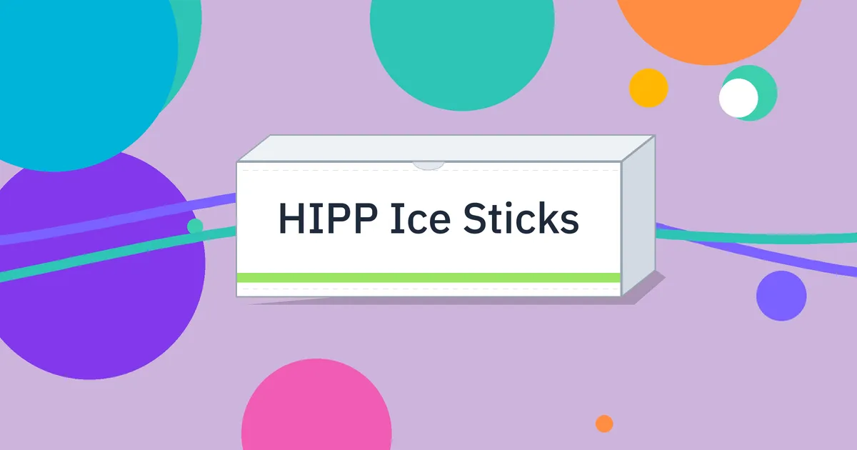 Symbolbild: Packung mit der Aufschrift HIPP Ice Sticks (PZN 19747658) – Verfügbarkeit und Bezug in Apotheken in Frankfurt am Main