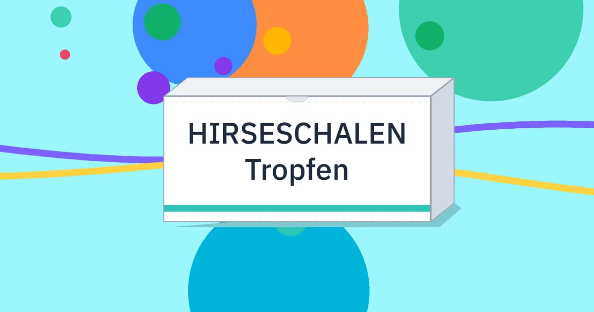 Symbolbild: Packung mit der Aufschrift HIRSESCHALEN Tropfen (PZN 18780926) – Verfügbarkeit und Bezug in Apotheken in Frankfurt am Main