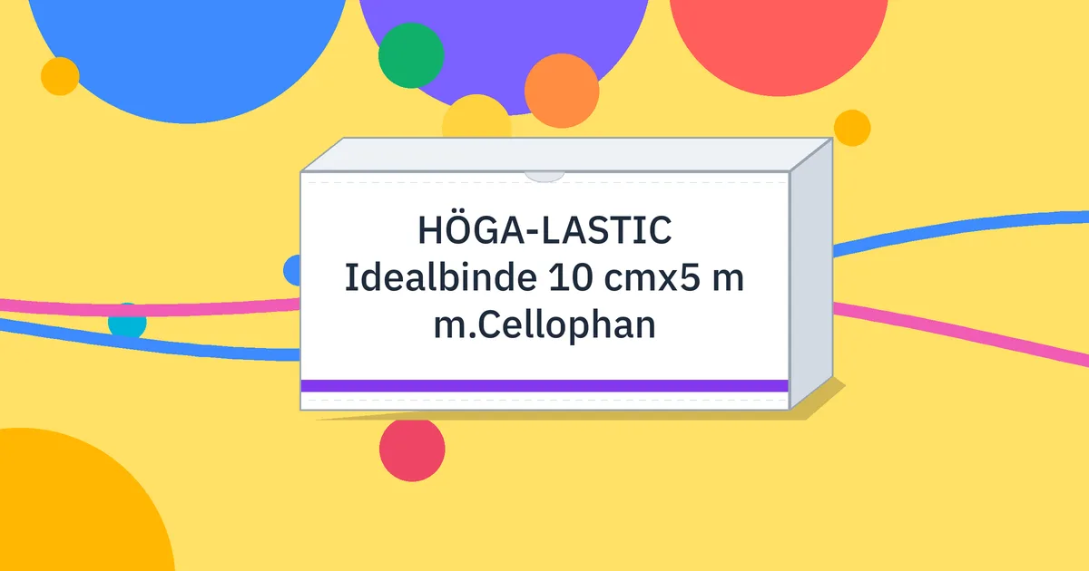 Symbolbild: Packung mit der Aufschrift HÖGA-LASTIC Idealbinde 10 cmx5 m m.Cellophan (PZN 04401150) – Verfügbarkeit und Bezug in Apotheken in Frankfurt am Main