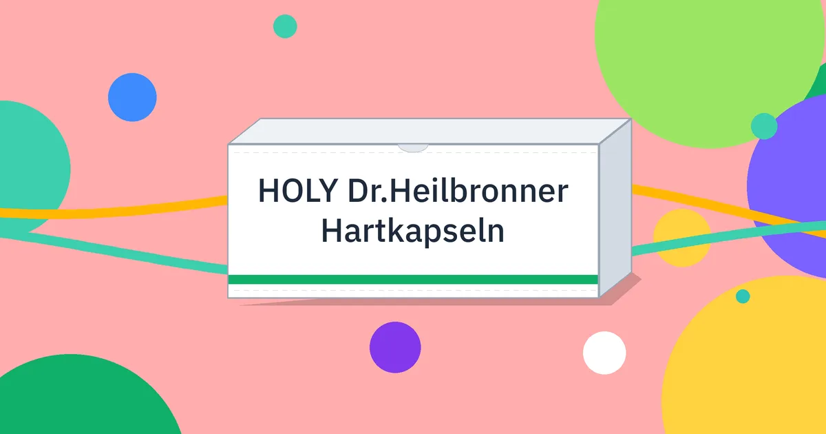 Symbolbild: Packung mit der Aufschrift HOLY Dr.Heilbronner Hartkapseln (PZN 20012117) – Verfügbarkeit und Bezug in Apotheken in Frankfurt am Main
