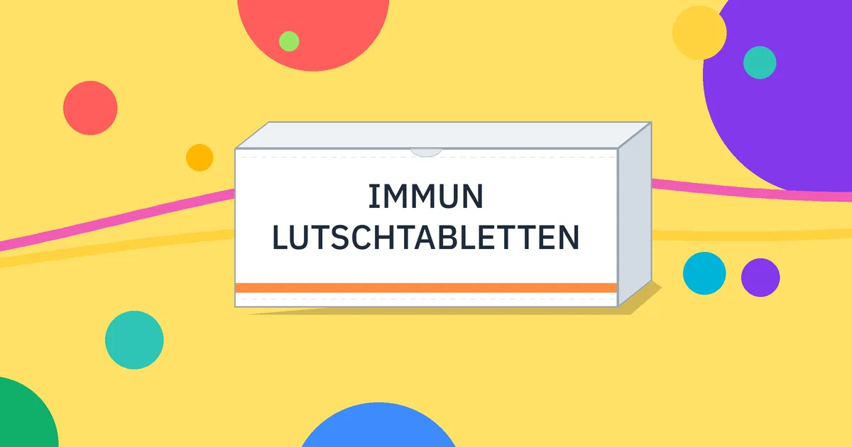 Symbolbild: Packung mit der Aufschrift IMMUN LUTSCHTABLETTEN (PZN 13924384) – Verfügbarkeit und Bezug in Apotheken in Frankfurt am Main