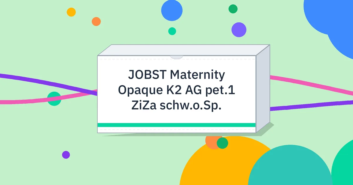 Symbolbild: Packung mit der Aufschrift JOBST Maternity Opaque K2 AG pet.1 ZiZa schw.o.Sp. (PZN 15853688) – Verfügbarkeit und Bezug in Apotheken in Frankfurt am Main