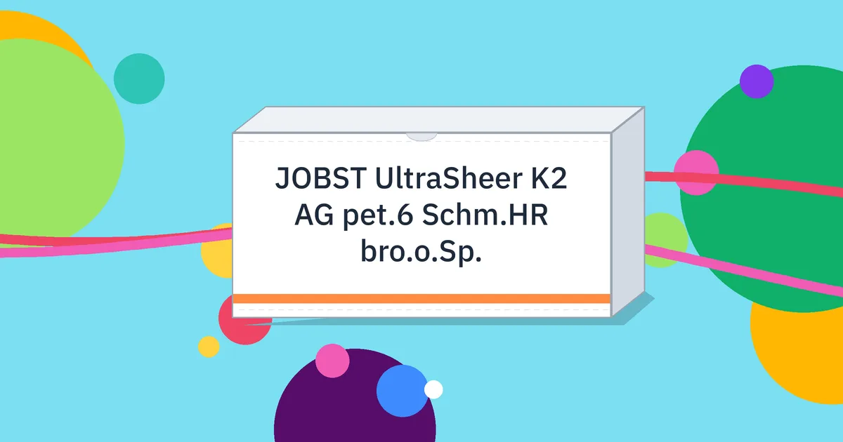 Symbolbild: Packung mit der Aufschrift JOBST UltraSheer K2 AG pet.6 Schm.HR bro.o.Sp. (PZN 13143563) – Verfügbarkeit und Bezug in Apotheken in Frankfurt am Main