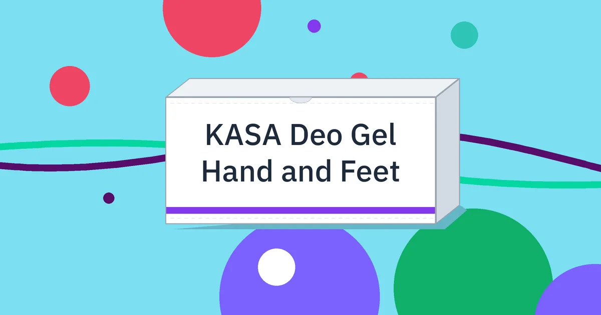 Symbolbild: Packung mit der Aufschrift KASA Deo Gel Hand and Feet (PZN 05891044) – Verfügbarkeit und Bezug in Apotheken in Frankfurt am Main