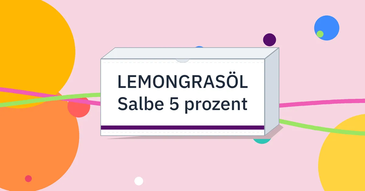 Symbolbild: Packung mit der Aufschrift LEMONGRASÖL Salbe 5 prozent (PZN 18180273) – Verfügbarkeit und Bezug in Apotheken in Frankfurt am Main