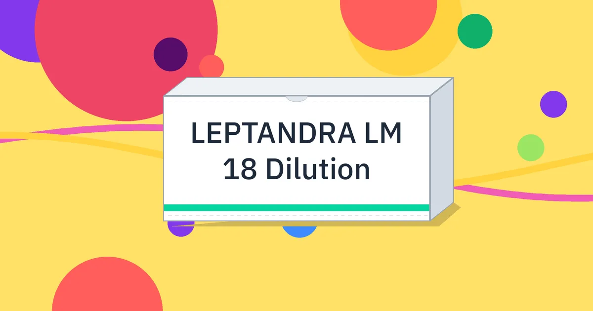 Symbolbild: Packung mit der Aufschrift LEPTANDRA LM 18 Dilution (PZN 13526896) – Verfügbarkeit und Bezug in Apotheken in Frankfurt am Main