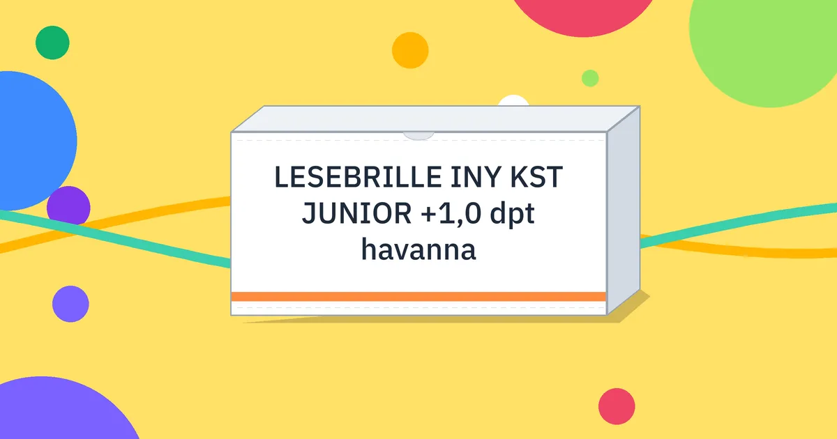 Symbolbild: Packung mit der Aufschrift LESEBRILLE INY KST JUNIOR +1,0 dpt havanna (PZN 19928503) – Verfügbarkeit und Bezug in Apotheken in Frankfurt am Main