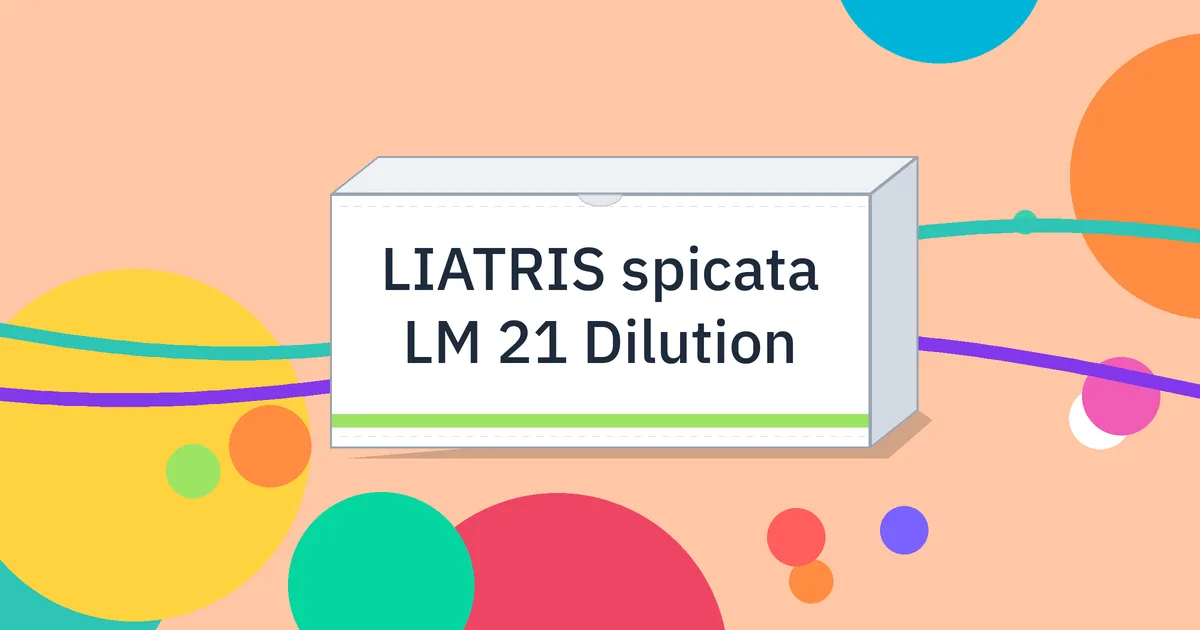 Symbolbild: Packung mit der Aufschrift LIATRIS spicata LM 21 Dilution (PZN 13528814) – Verfügbarkeit und Bezug in Apotheken in Frankfurt am Main