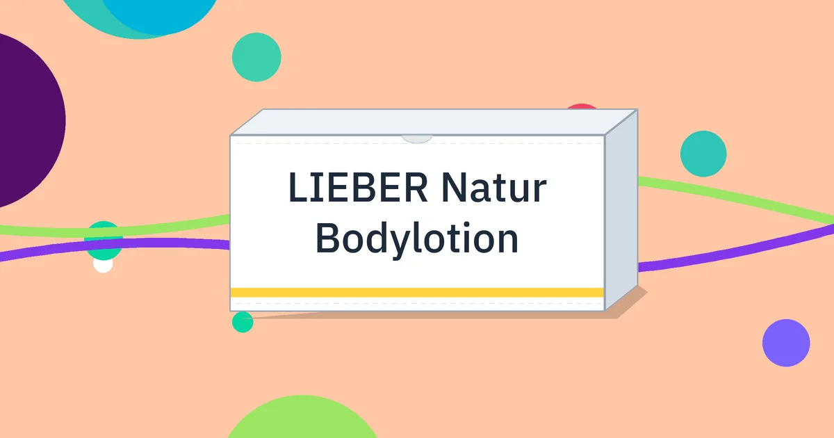 Symbolbild: Packung mit der Aufschrift LIEBER Natur Bodylotion (PZN 18070478) – Verfügbarkeit und Bezug in Apotheken in Frankfurt am Main