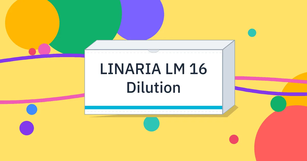 Symbolbild: Packung mit der Aufschrift LINARIA LM 16 Dilution (PZN 13529216) – Verfügbarkeit und Bezug in Apotheken in Frankfurt am Main