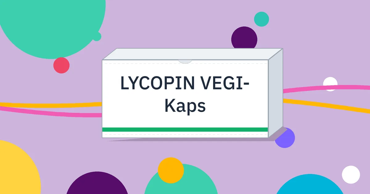 Symbolbild: Packung mit der Aufschrift LYCOPIN VEGI-Kaps (PZN 06584841) – Verfügbarkeit und Bezug in Apotheken in Frankfurt am Main