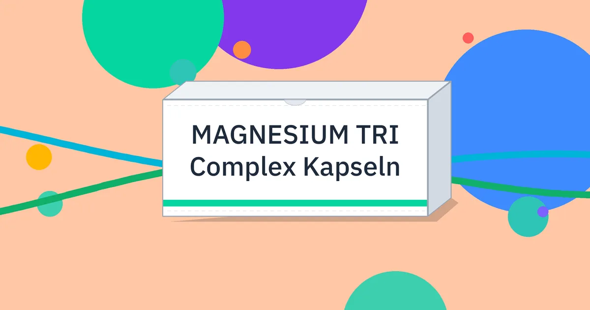 Symbolbild: Packung mit der Aufschrift MAGNESIUM TRI Complex Kapseln (PZN 18666550) – Verfügbarkeit und Bezug in Apotheken in Frankfurt am Main