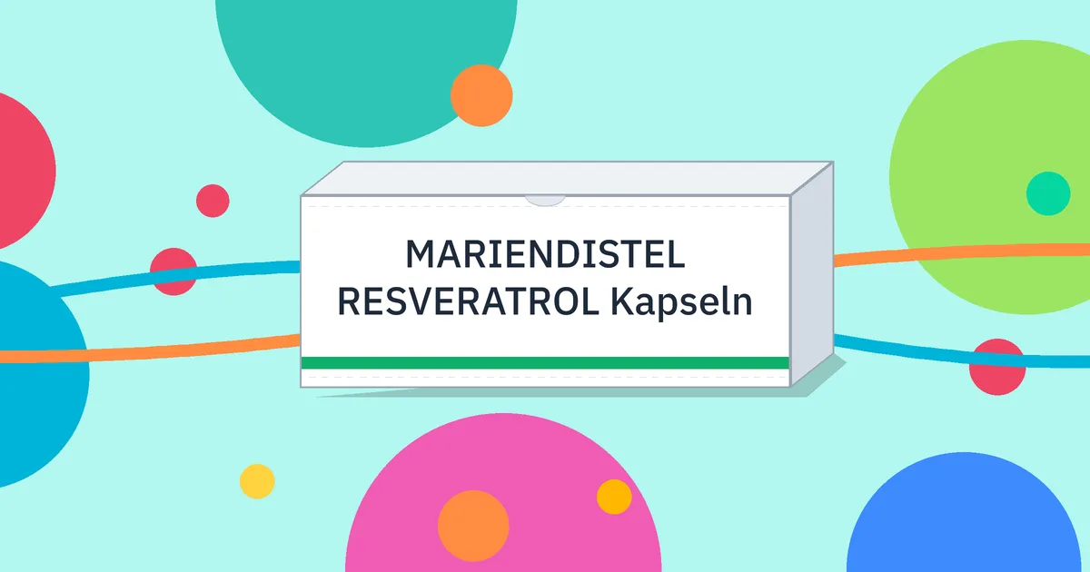 Symbolbild: Packung mit der Aufschrift MARIENDISTEL RESVERATROL Kapseln (PZN 10231278) – Verfügbarkeit und Bezug in Apotheken in Frankfurt am Main