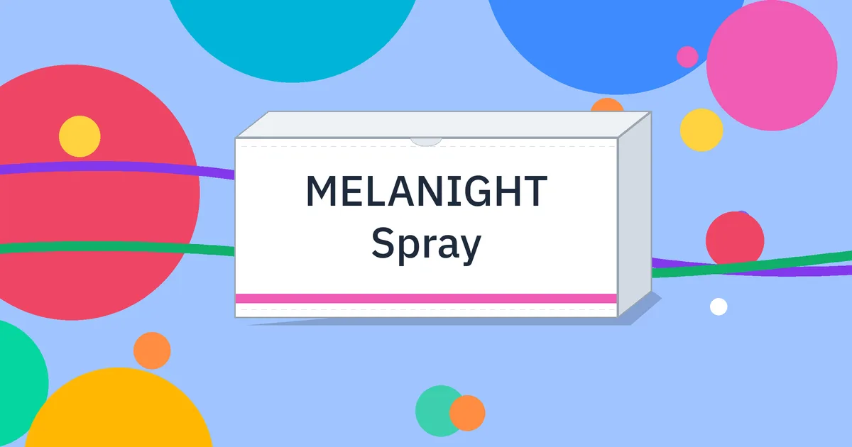 Symbolbild: Packung mit der Aufschrift MELANIGHT Spray (PZN 16932697) – Verfügbarkeit und Bezug in Apotheken in Frankfurt am Main