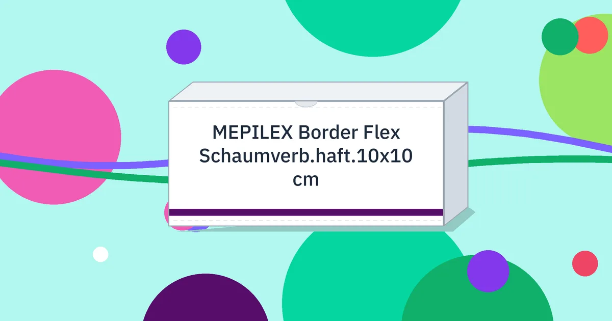 Symbolbild: Packung mit der Aufschrift MEPILEX Border Flex Schaumverb.haft.10x10 cm (PZN 19702035) – Verfügbarkeit und Bezug in Apotheken in Frankfurt am Main