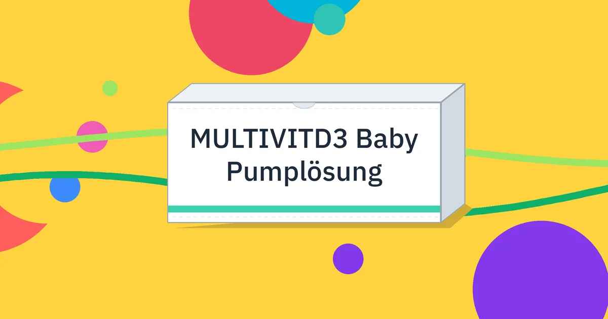 Symbolbild: Packung mit der Aufschrift MULTIVITD3 Baby Pumplösung (PZN 17632402) – Verfügbarkeit und Bezug in Apotheken in Frankfurt am Main
