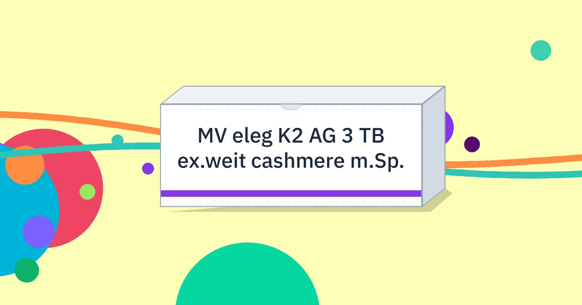 Symbolbild: Packung mit der Aufschrift MV eleg K2 AG 3 TB ex.weit cashmere m.Sp. (PZN 14679509) – Verfügbarkeit und Bezug in Apotheken in Frankfurt am Main