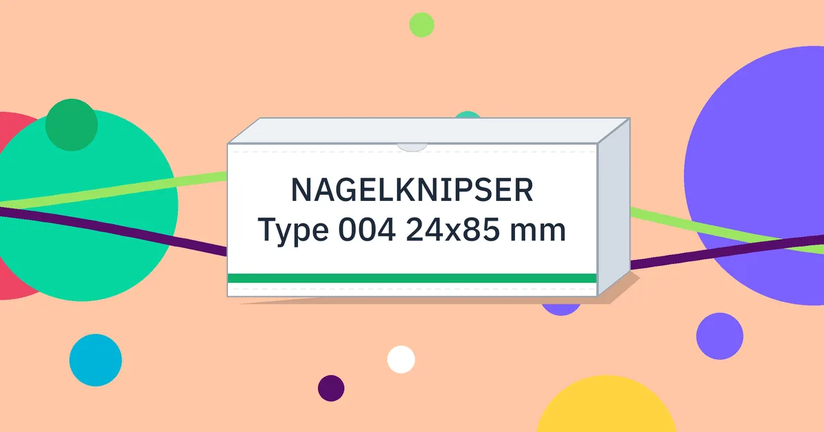 Symbolbild: Packung mit der Aufschrift NAGELKNIPSER Type 004 24x85 mm (PZN 13332548) – Verfügbarkeit und Bezug in Apotheken in Frankfurt am Main