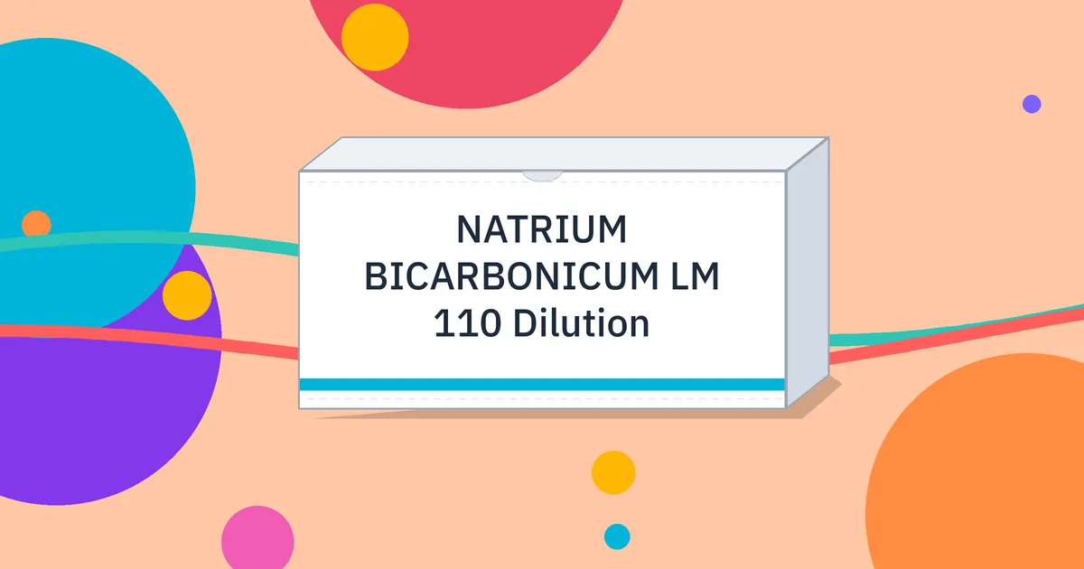 Symbolbild: Packung mit der Aufschrift NATRIUM BICARBONICUM LM 110 Dilution (PZN 12960596) – Verfügbarkeit und Bezug in Apotheken in Frankfurt am Main
