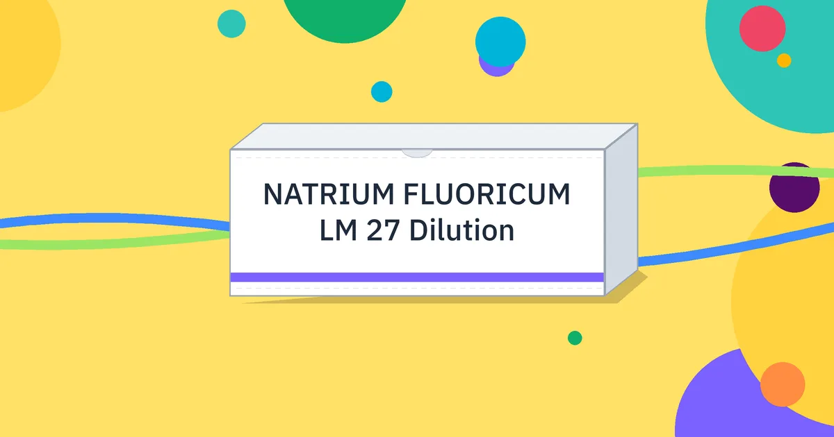 Symbolbild: Packung mit der Aufschrift NATRIUM FLUORICUM LM 27 Dilution (PZN 12962678) – Verfügbarkeit und Bezug in Apotheken in Frankfurt am Main
